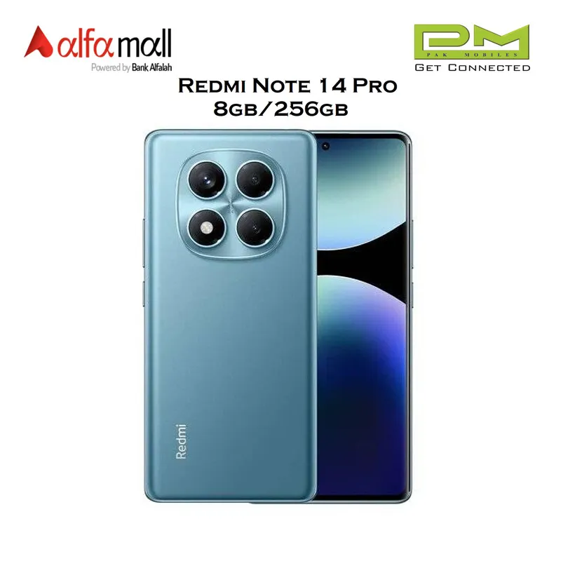 Xiaomi Redmi Note 14 Pro - 8GB RAM - 256GB ROM - Blue - (Pak Mobiles)