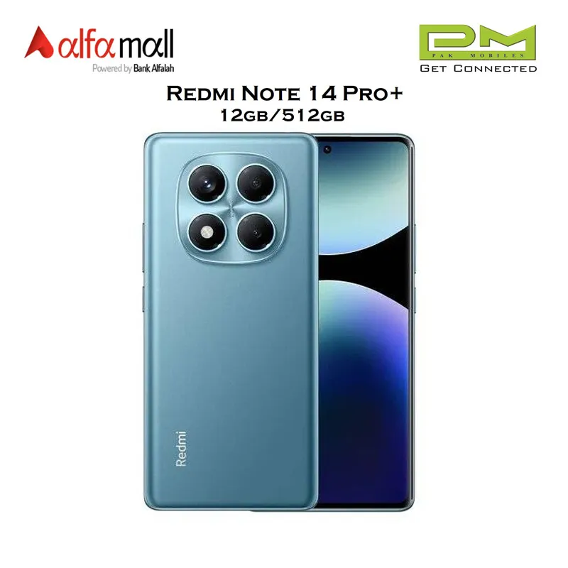 Xiaomi Redmi Note 14 Pro Plus - 12GB RAM - 512GB ROM - Blue - (Pak Mobiles)