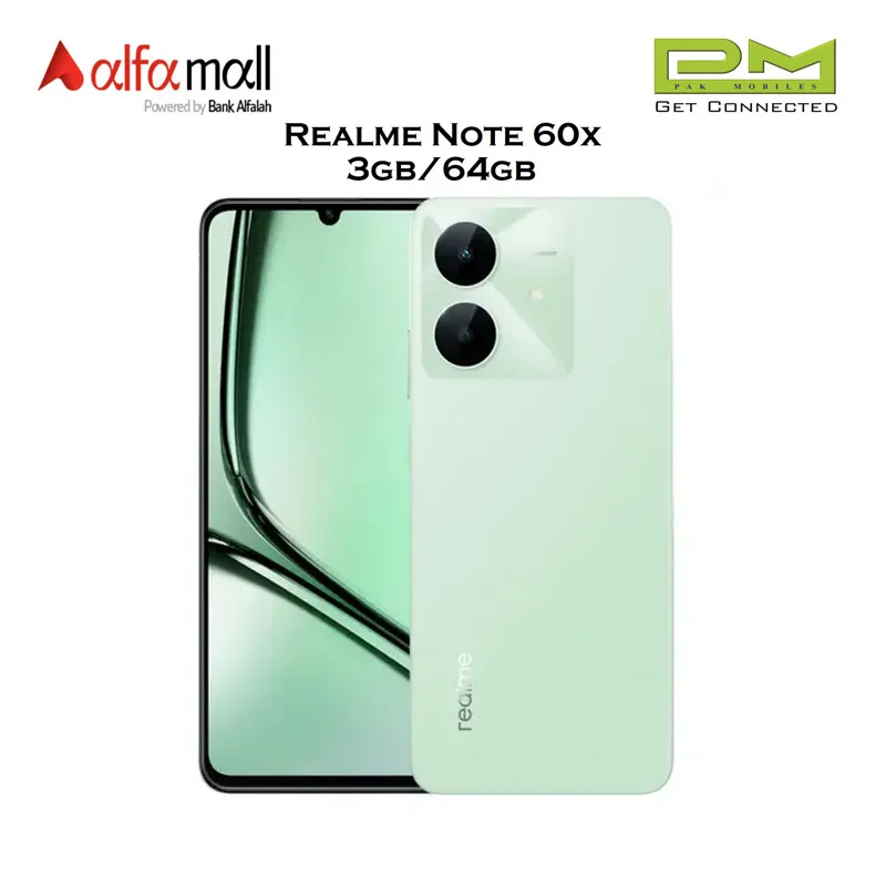 Realme Note 60x - 3GB RAM 64GB ROM - Green - Other Banks
