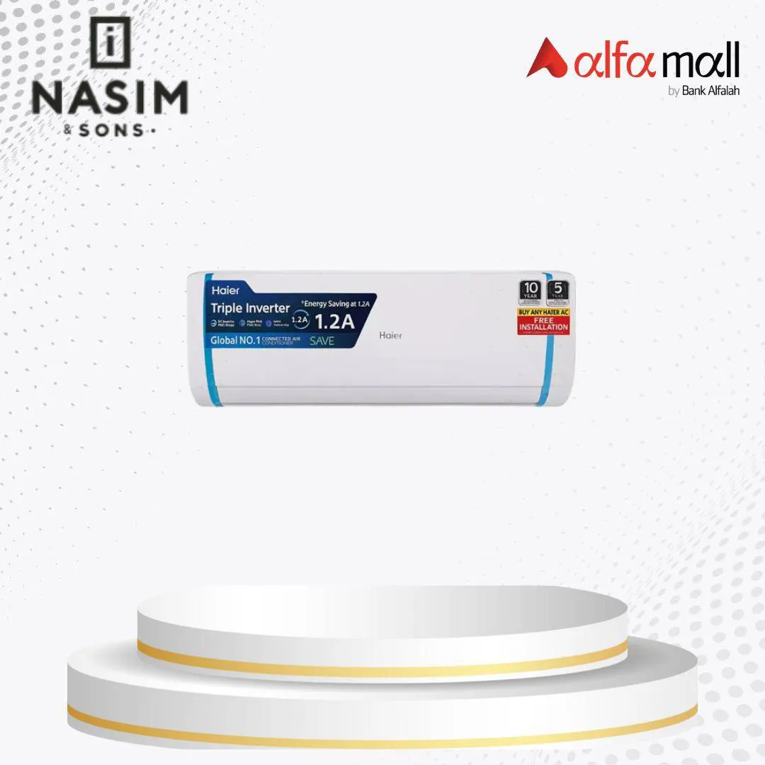 Haier - Air Conditioner 1.0 Ton DC Triple Inverter Heat and Cool 13HFC | 2025 Model (N&S_101)