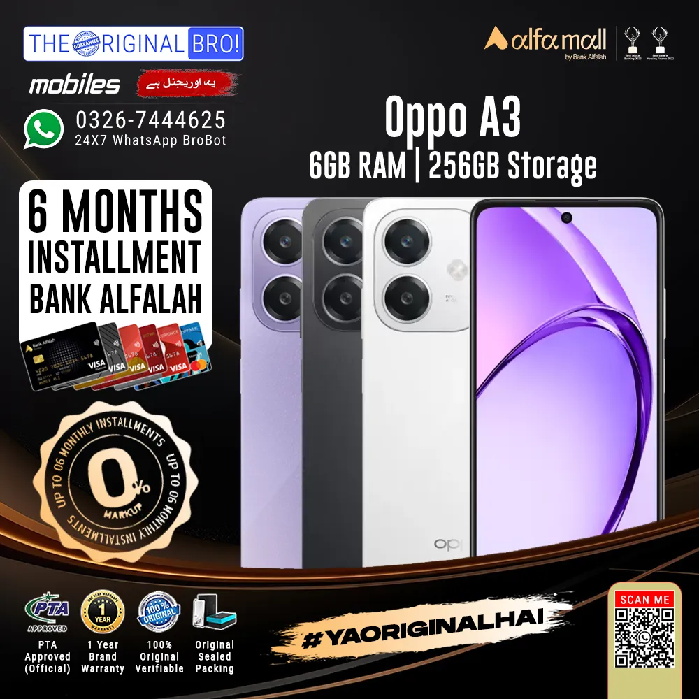 Oppo A3 | The Original Bro Mobiles