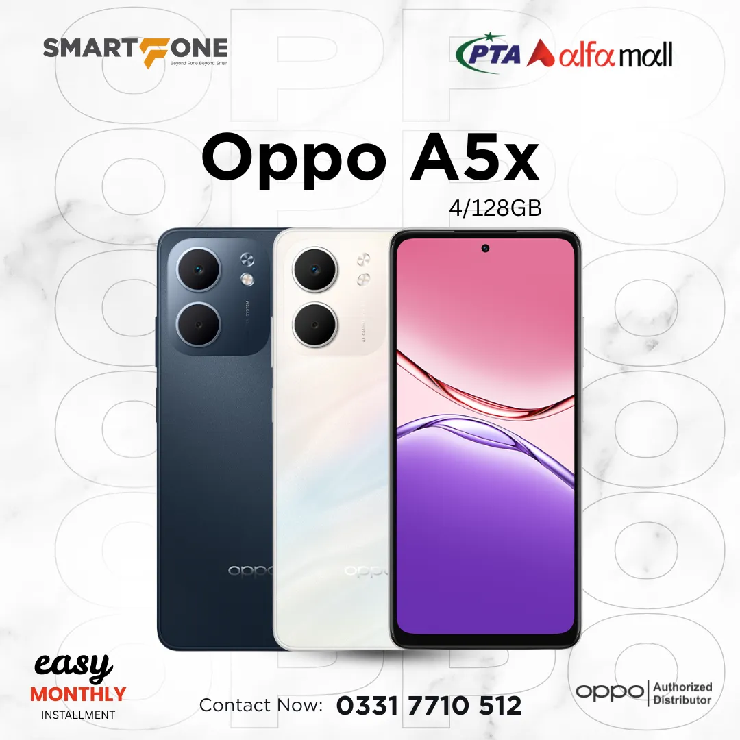 Oppo A5X (04GB-128GB) PTA Approved | Official One Year Warranty | AlfaMall