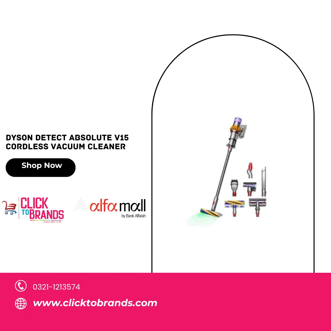 Dyson Detect Absolute V15 Cordless Vacuum Cleaner | AlfaMall