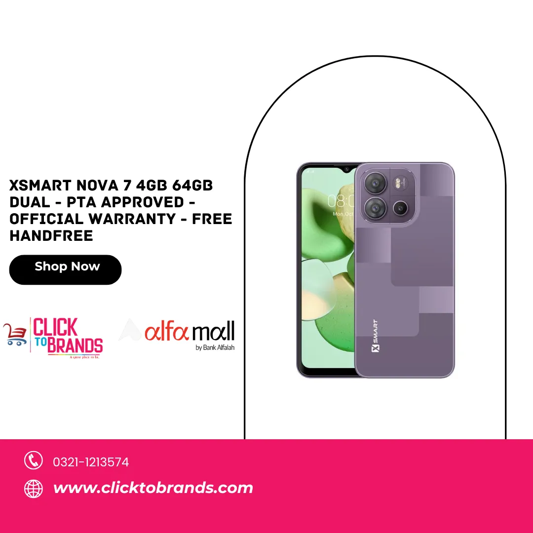 XSmart Nova 7 4GB 64GB Dual - PTA Approved - Official Warranty - Free ...