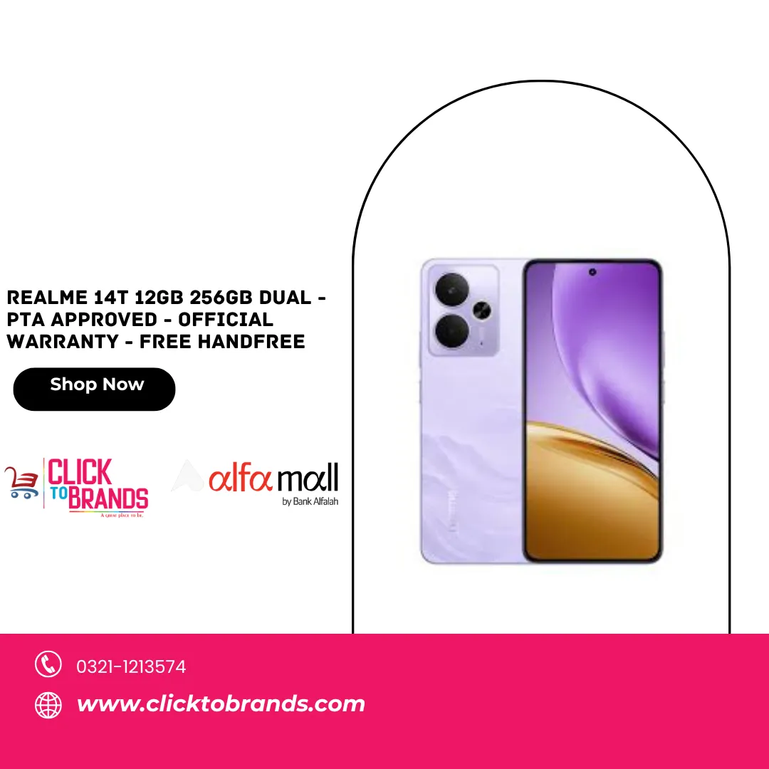 Realme 14T 12GB 256GB Dual - PTA Approved - Official Warranty - Free ...