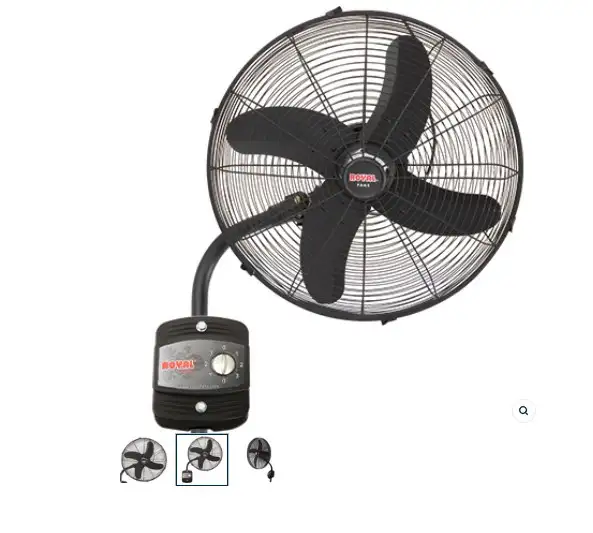 Royal Magnum Bracket Fan 24-Inch
