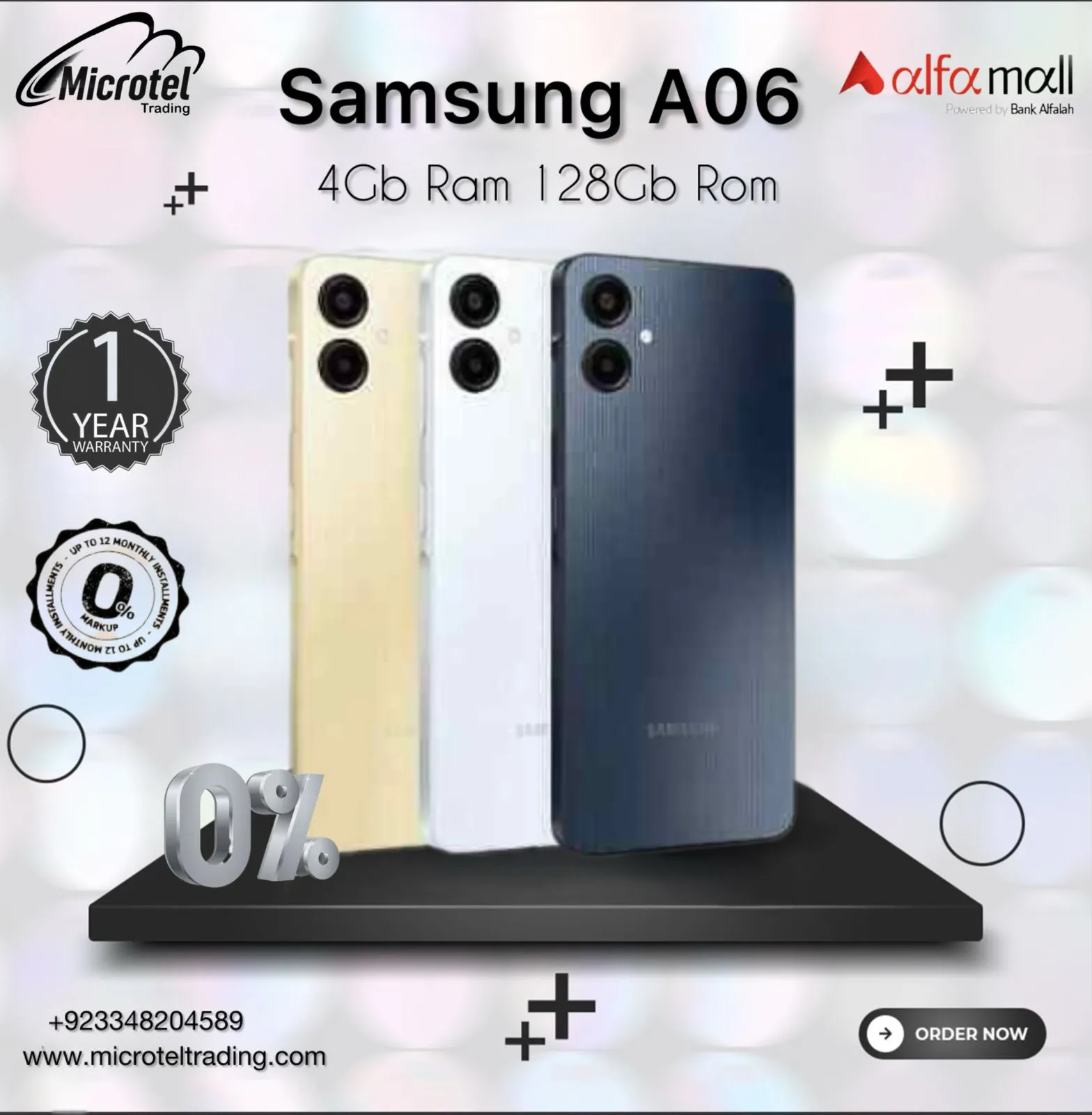 SAMSUNG A06 4GB 128GB Official Pta Aproved 1Year Official Warranty_On ...