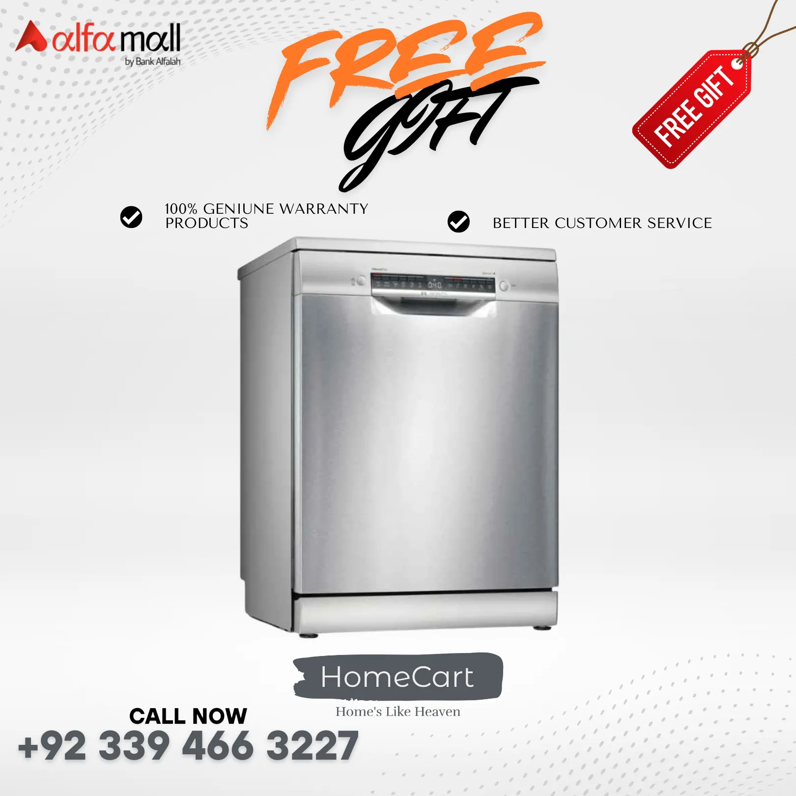 Bosch SMS4HMI65M 60 cm Free Standing Dishwasher PRICE IN PAKISTAN