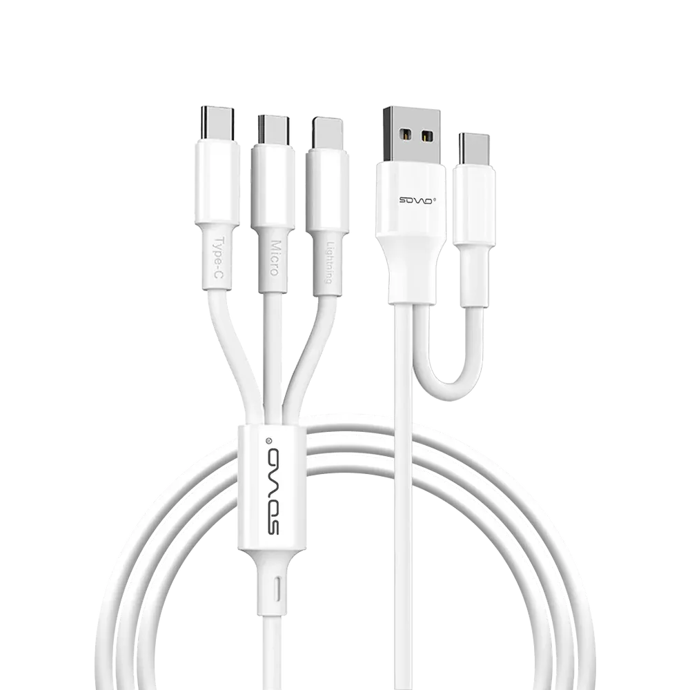 Sovo SC-501 (3 In 2) Fast Charging Cable 100% Original Box Pack Stock ...