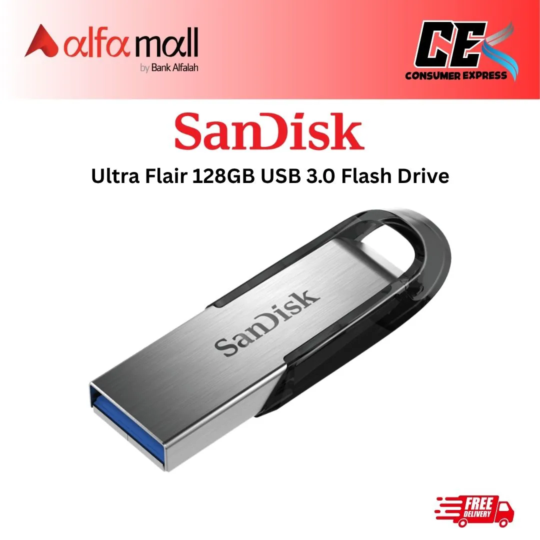 Sandisk Ultra Flair 128GB USB 3.0 Flash Drive (Installment) | AlfaMall