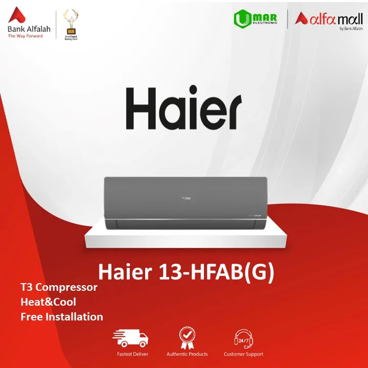 Haier HSU-13HFA , 1-Ton T3 DC Inverter, Heat and Cool,2025 New Model ...