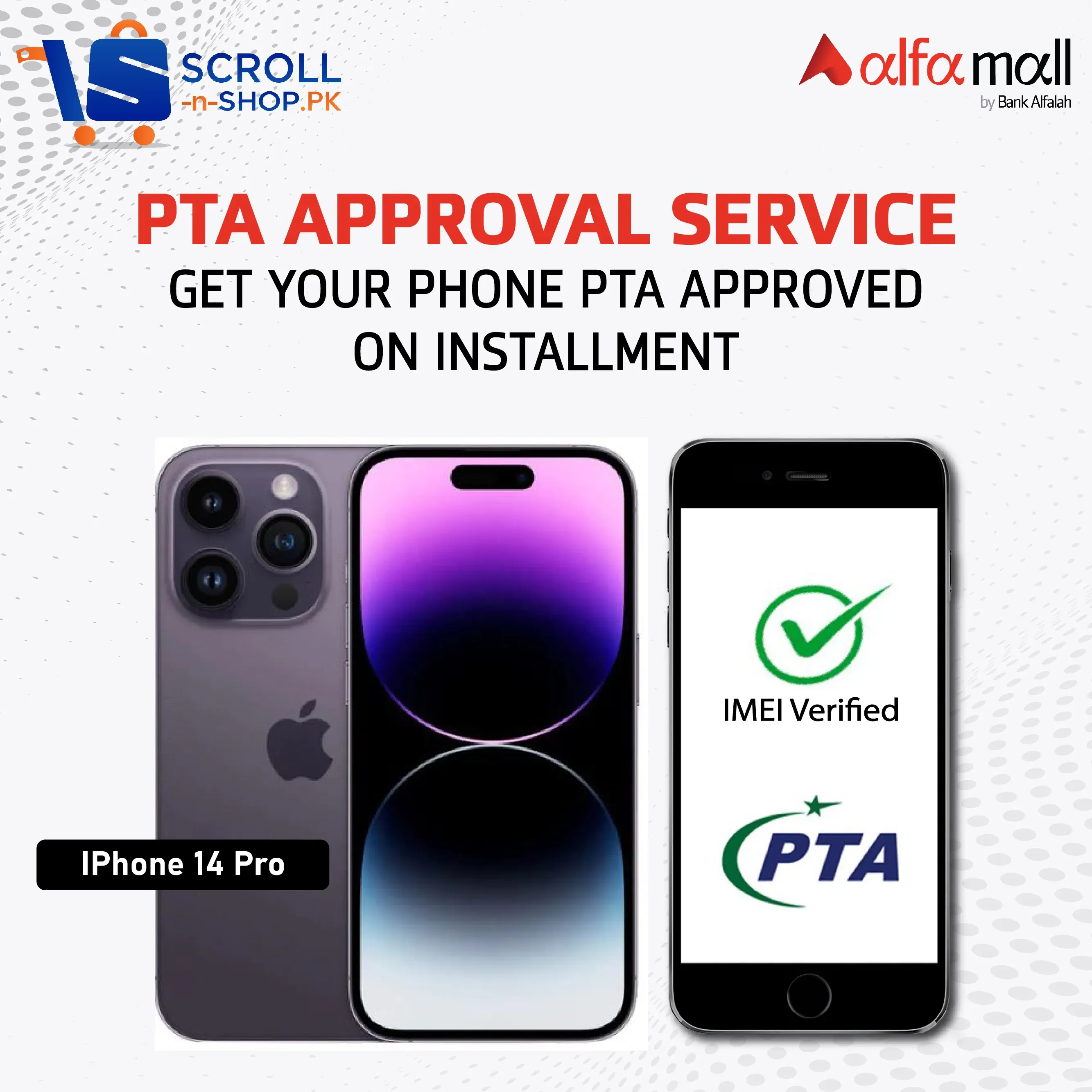 PTA Official Approval Service - IPHONE 14 PRO - (SNS_1025)