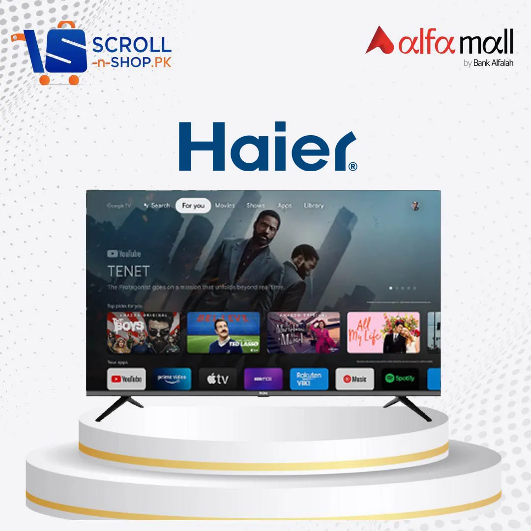 Haier - LED Google TV 43 Inches Bazel Less - 43K800FX (SNS_116)