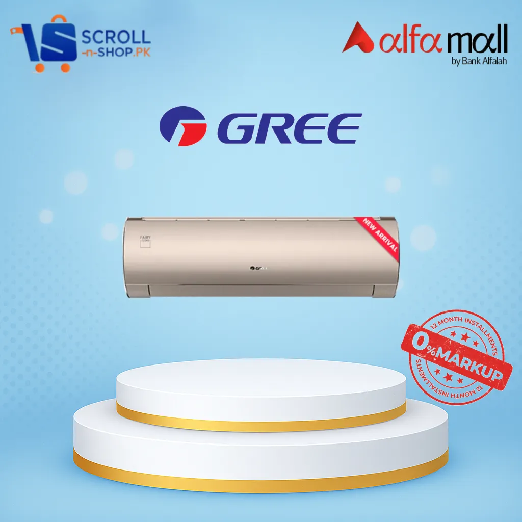 Gree - Air Conditioner 1.5 Ton Inverter Heat & Cool Fairy Series GS-18FITH6C (SNS_145)