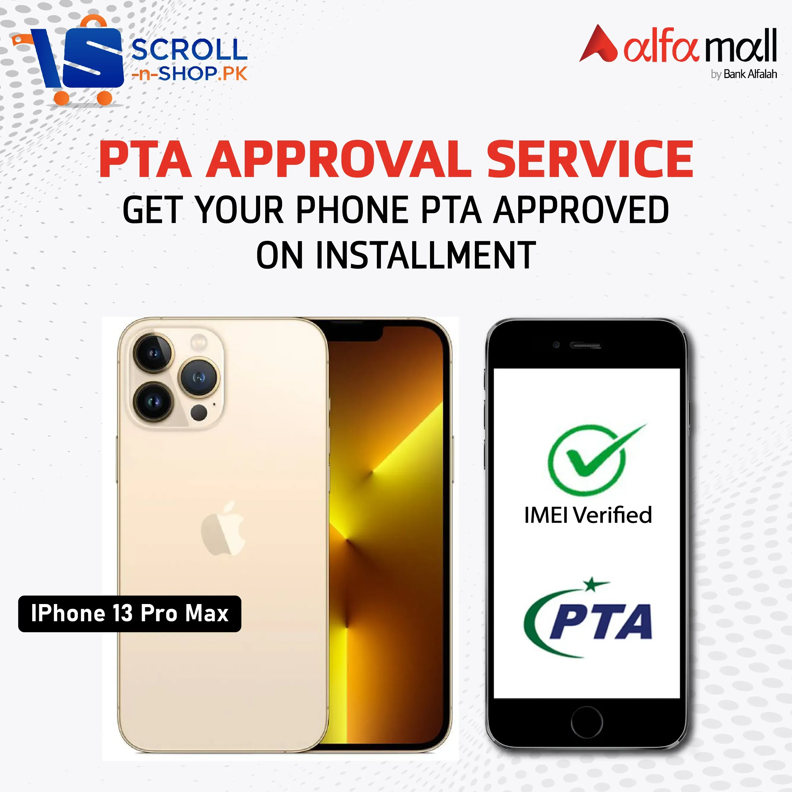 PTA Approval Service Official - IPHONE 13 PRO MAX - (SNS_1481)