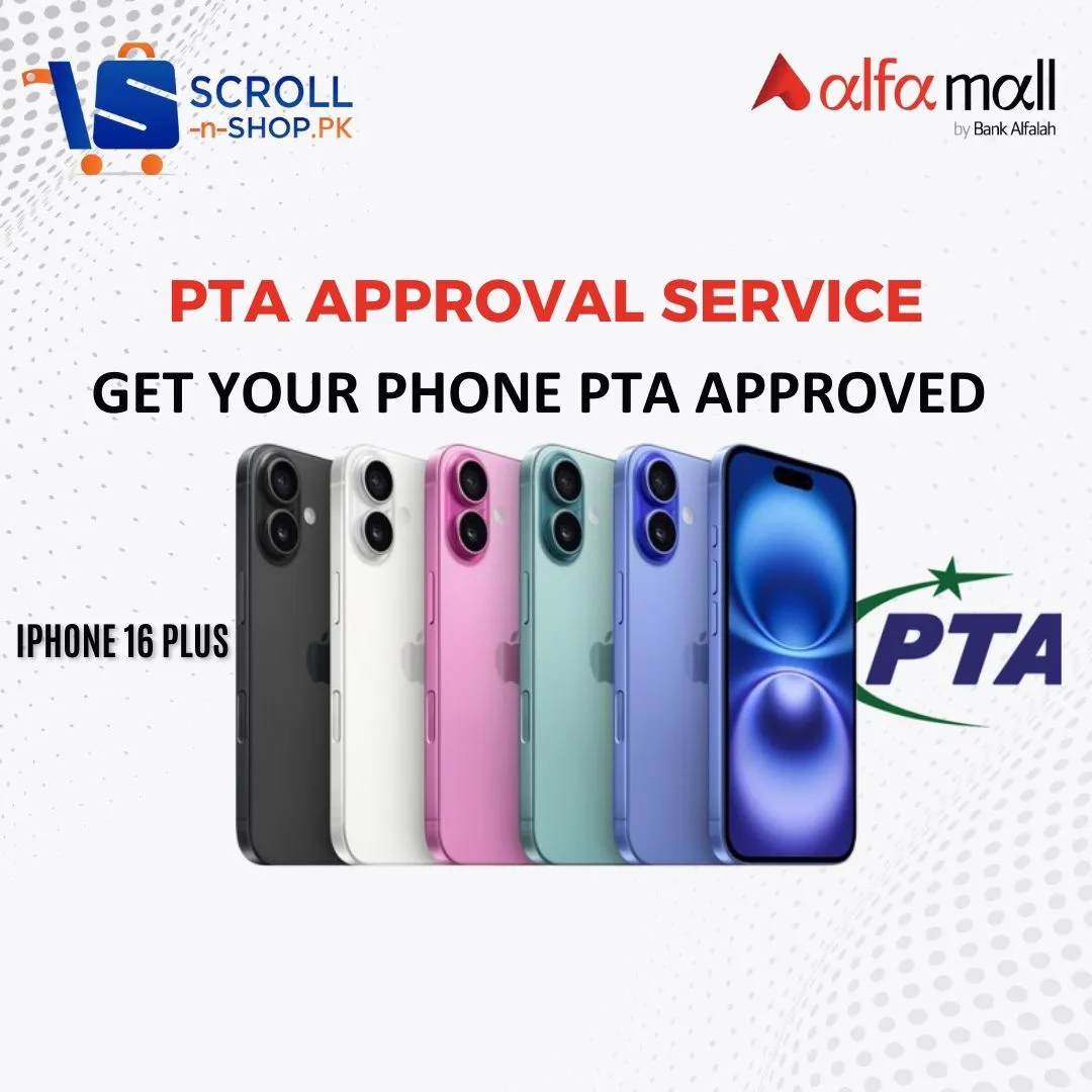 PTA Official Approval Service - IPHONE 16 Plus (SNS_337)