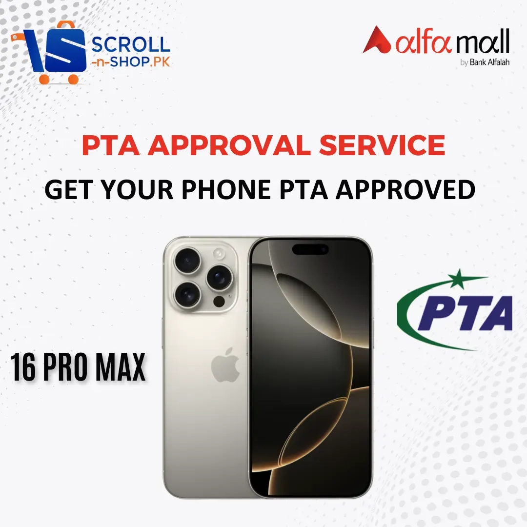 PTA Official Approval Service - IPHONE 16 PRO MAX (SNS_487)