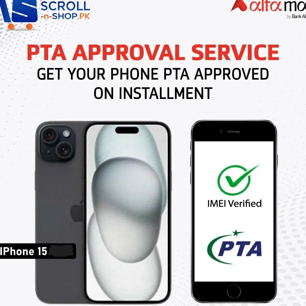 PTA Official Approval Service - IPHONE 15 (SNS_540)