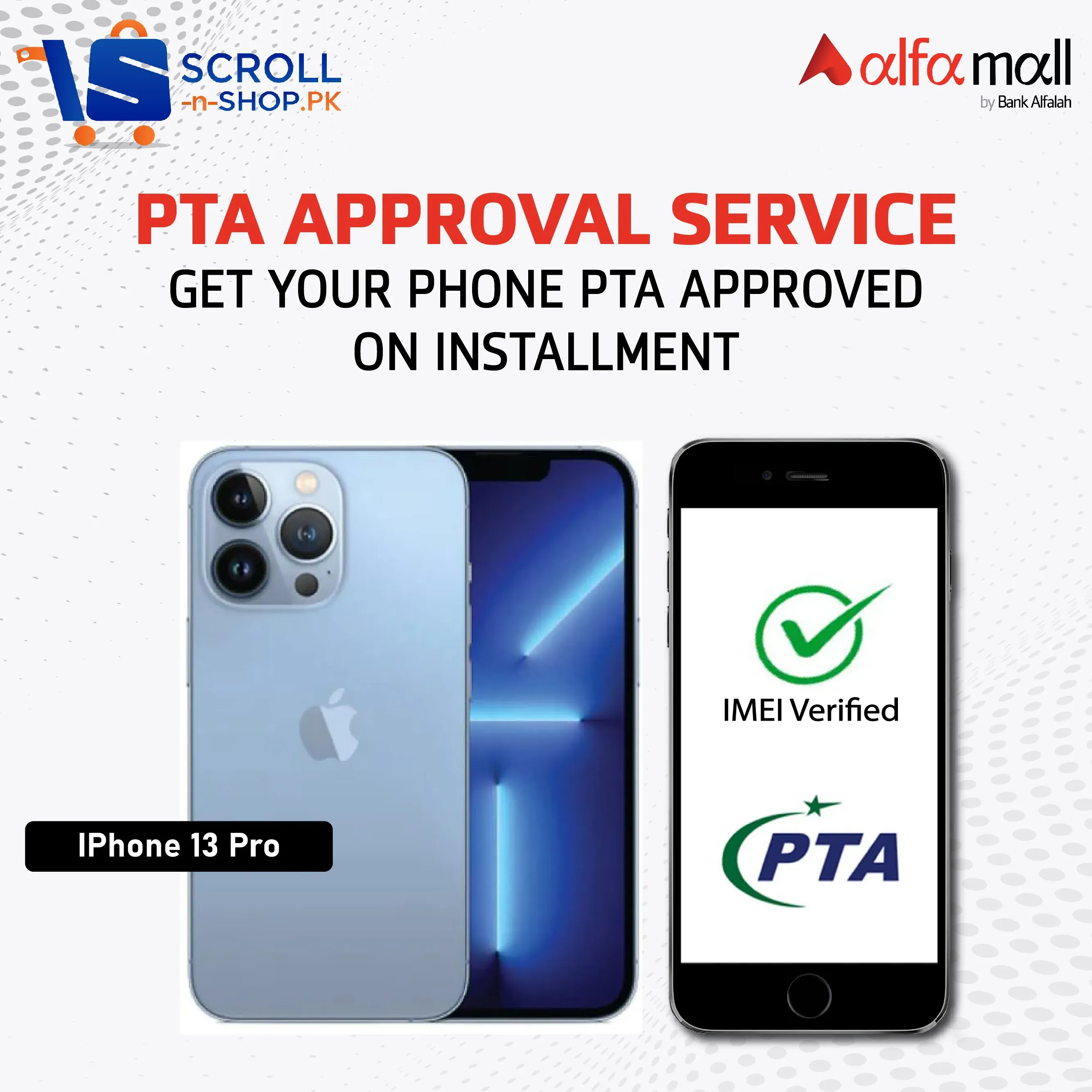 PTA Official Approval Service - IPHONE 13 PRO (SNS_599)