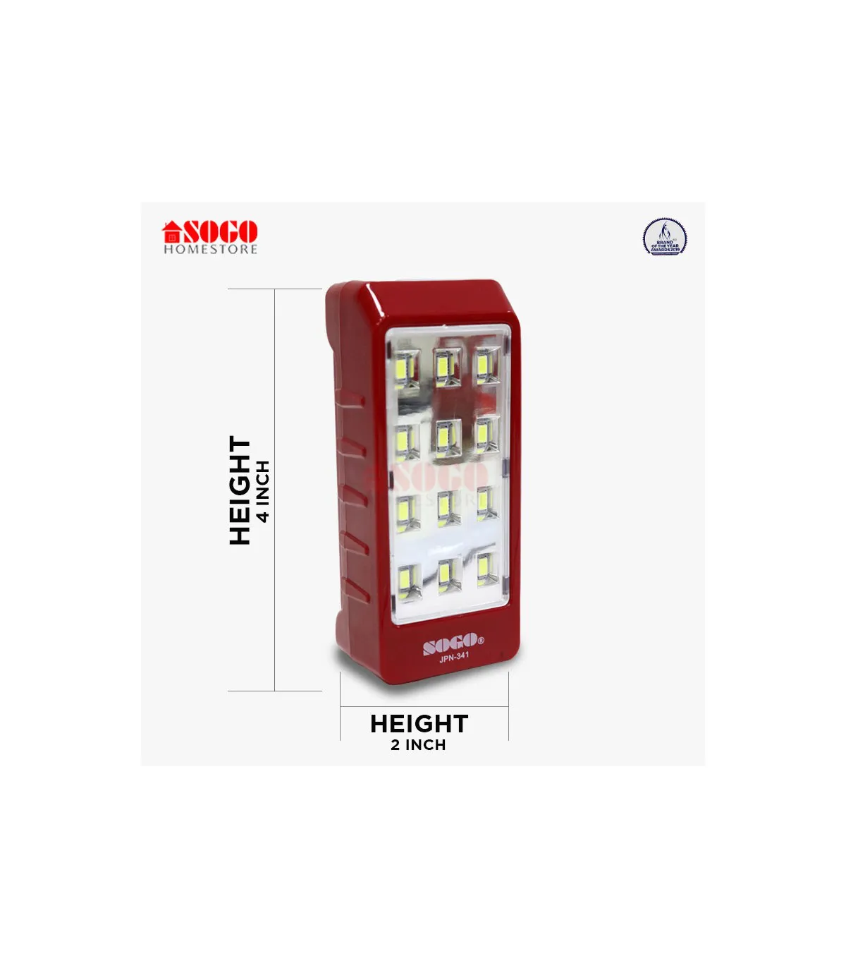 Sogo Rechargeable Emergency Led Lantern Light (JPN-341)