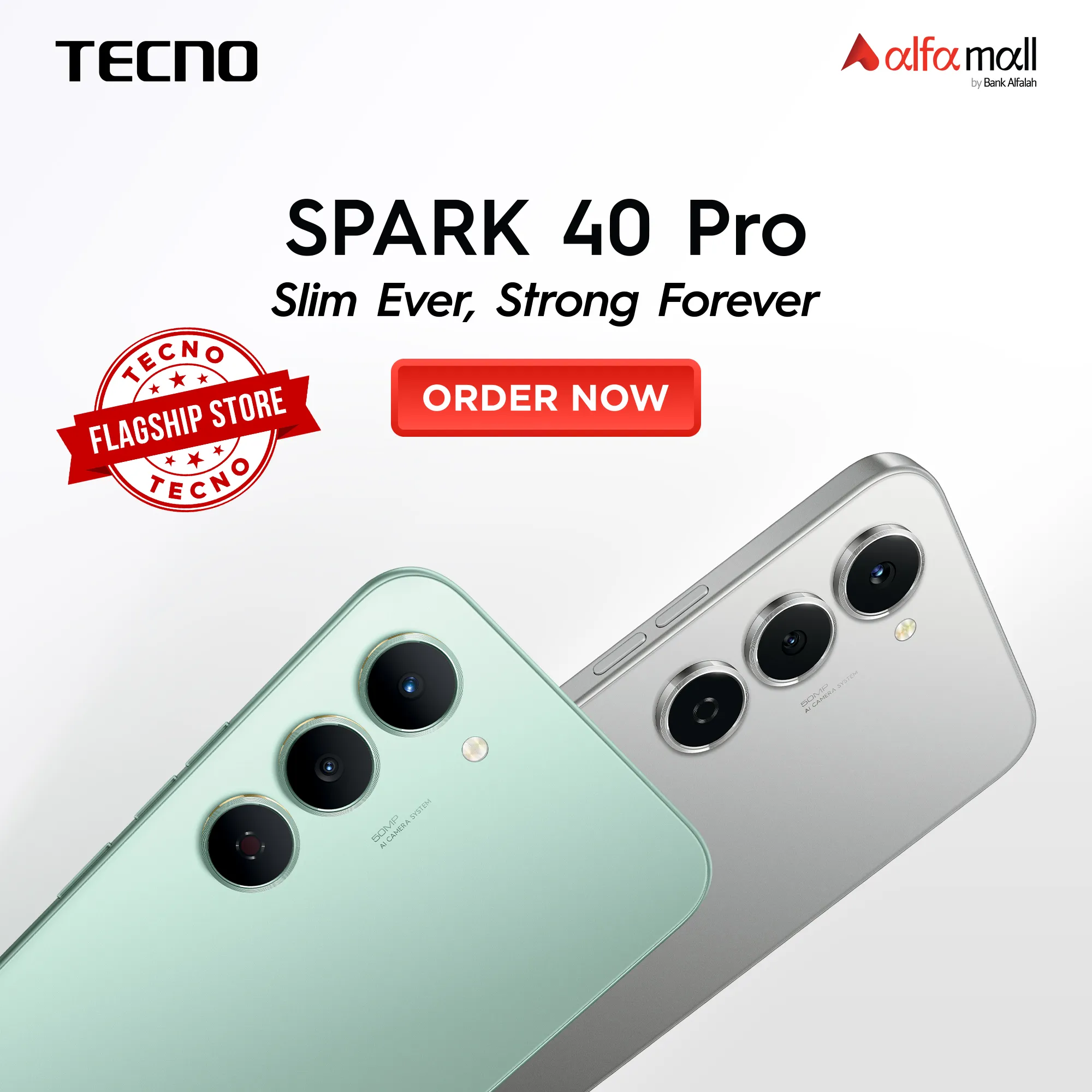 Tecno Spark 40 Pro (8 + 256 GB) by Tecno Official Store