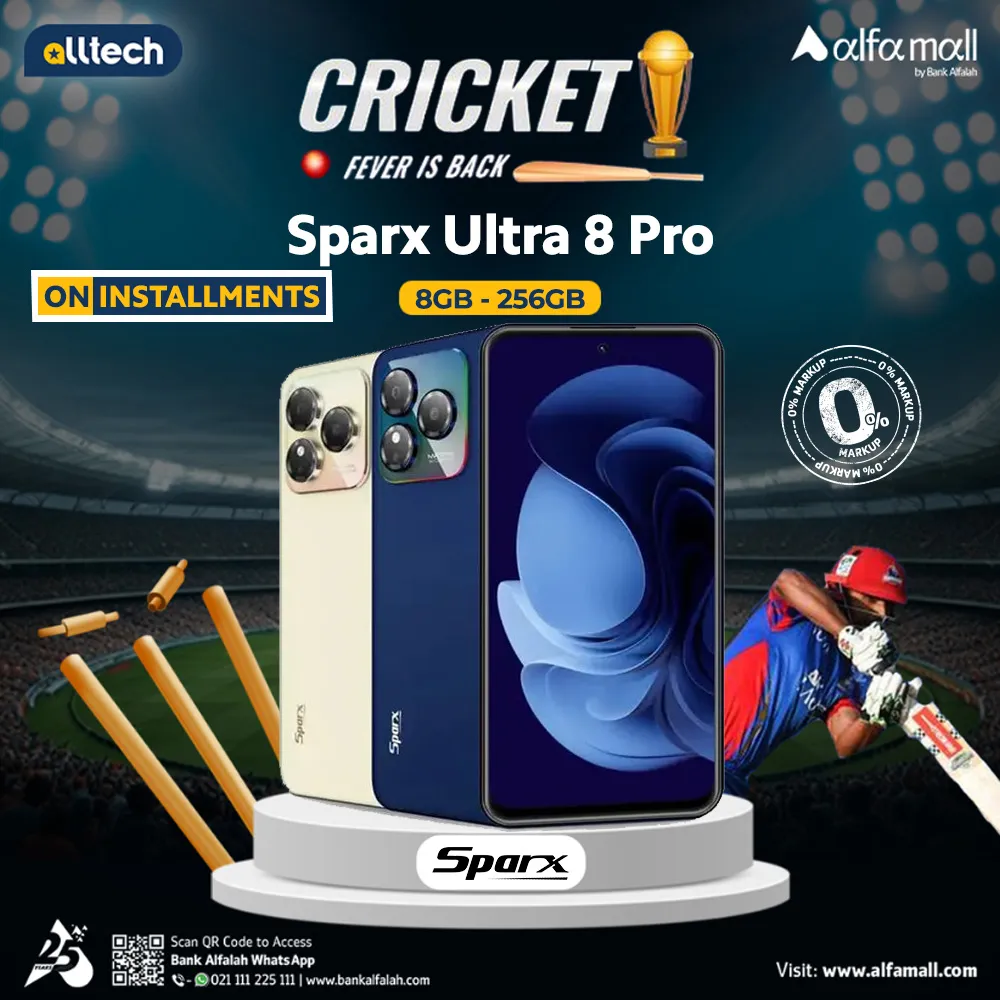 Sparx Ultra 8 pro 8GB-256GB On Installments