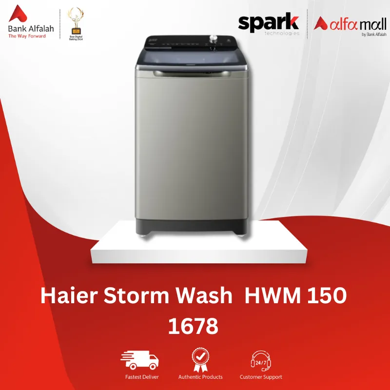 Haier Storm Wash HWM150-1678 Installment Price in Pakistan | Best ...