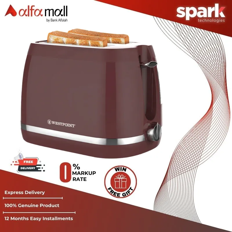 Westpoint Pop-Up Toaster WF 2589 2-Slice 870W with Extra-Wide Slots and ...