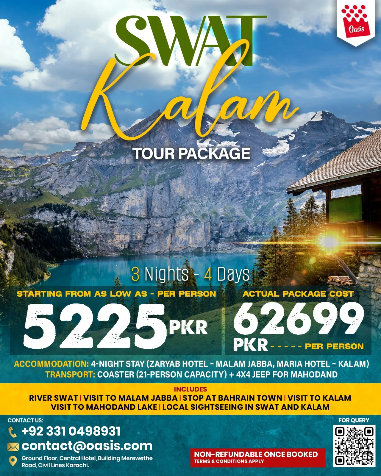 Sw & Kalam Tour Package | AlfaMall