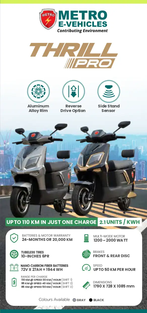 Thrill Pro Metro EVehicles | AlfaMall