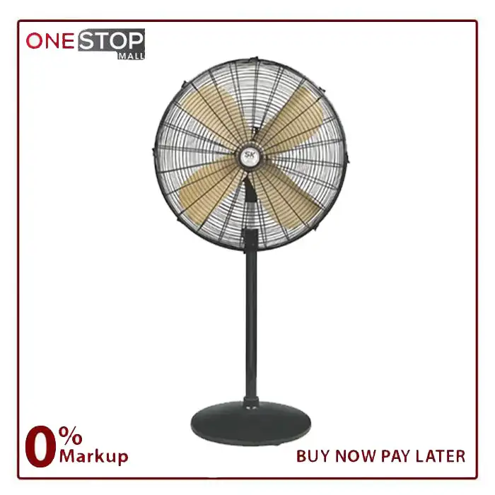 SK Pedestal Fan 24 Inch Standard Model Triple Speed Heavy Duty Motor On ...