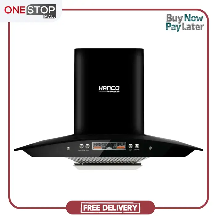 Hanco HDE-003B Range Hood 27 Inch European Design Stainless Steel Push ...