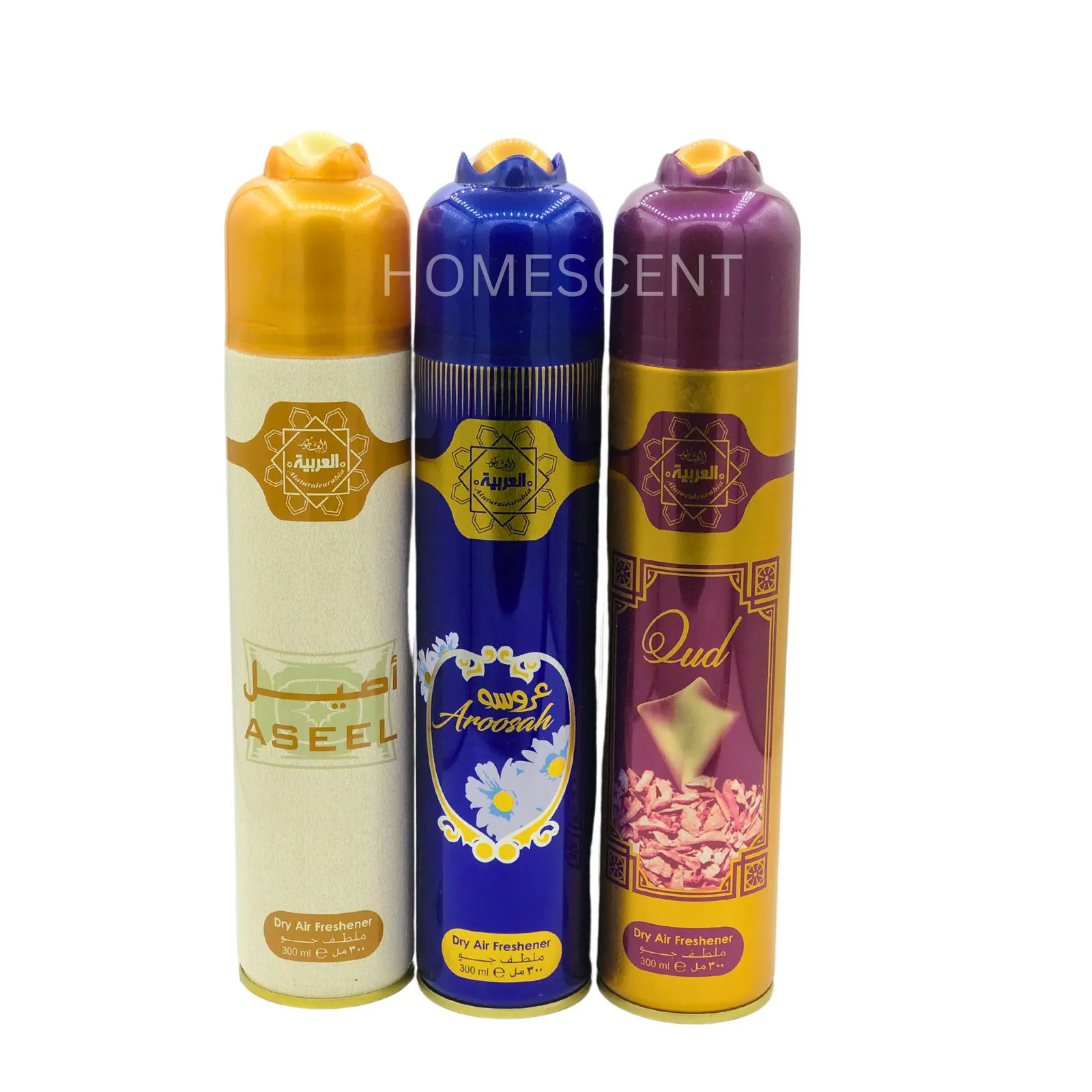 Air Freshener Aseel Aroosah Oud ARABIC Pack of 3 300ml Big Bottle Al ...