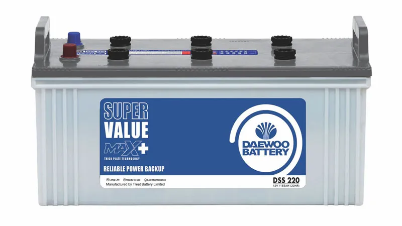 Daewoo Battery DSS220 Deep cycle Battery UPS/Solar ( + 6 s warranty ...