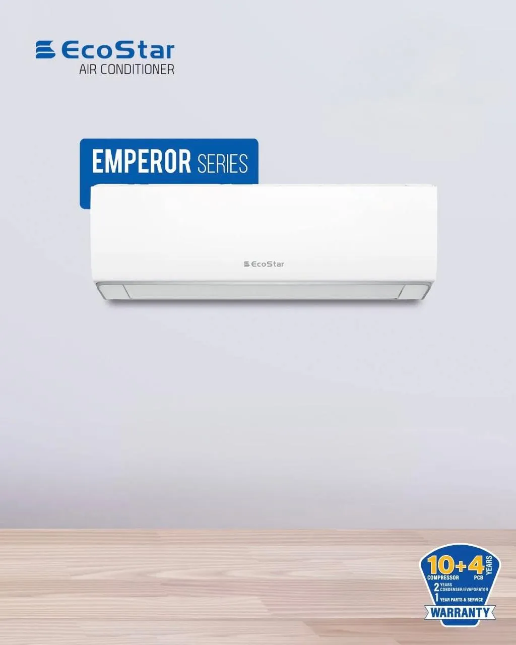 Ecostar ES-12EM01WS 1 Ton Inverter AC 4Star Rating (Heat & Cool)