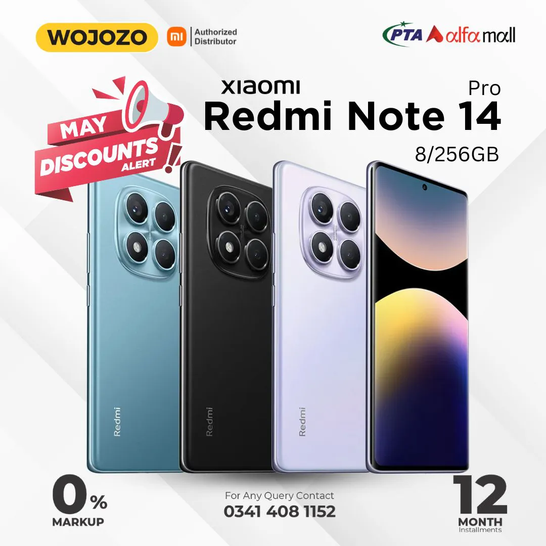 Xiaomi Redmi Note 14 Pro (08-256) PTA Approved with One Year Official ...