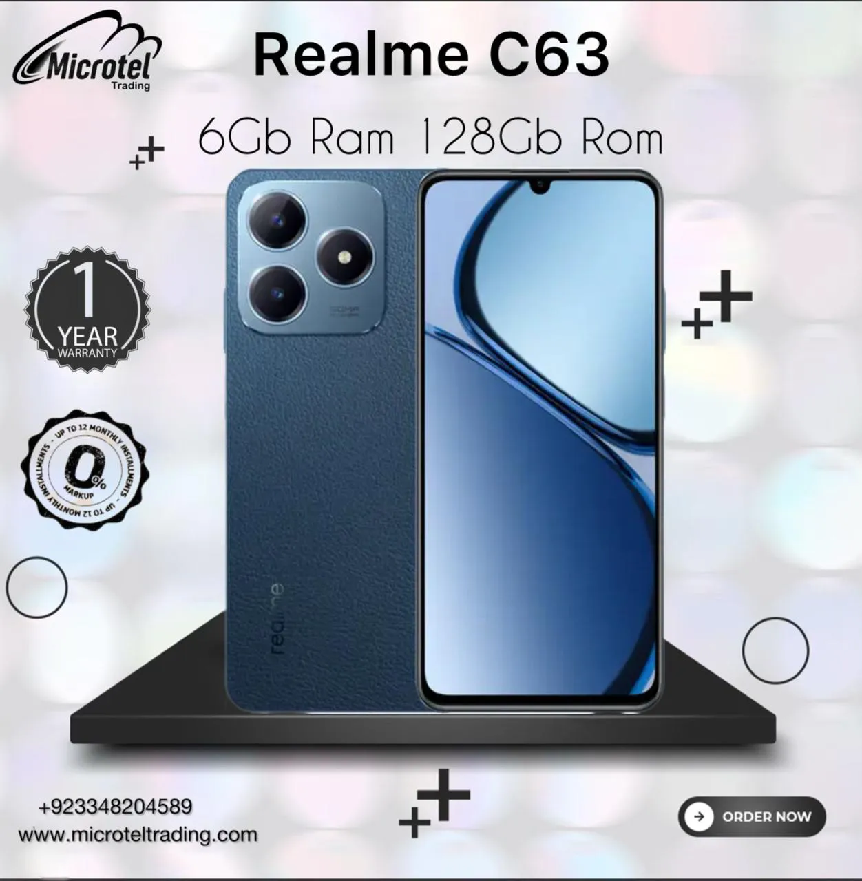 REALME C63 6GB 128GB Official Pta Aproved 1Year Official Warranty_On Installment By Microtel ...