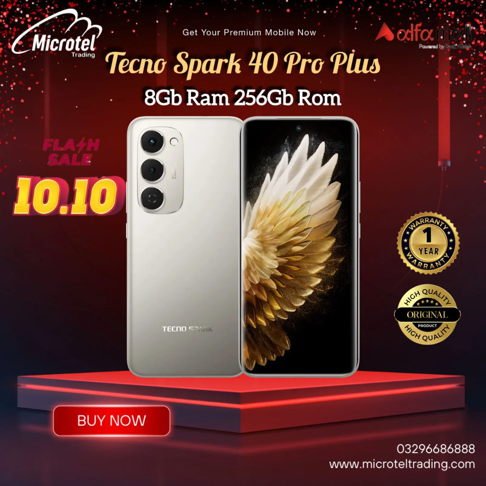 Tecno Spark 40 Pro Plus 8GB 256GB Official Pta Aproved 1Year Official ...