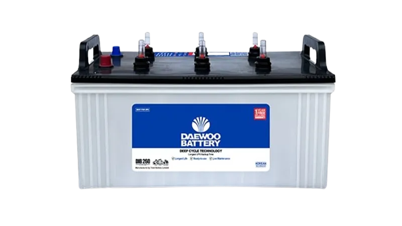 Daewoo Battery DIB260 Deep cycle Battery UPS/Solar ( + 1 Year warranty ...