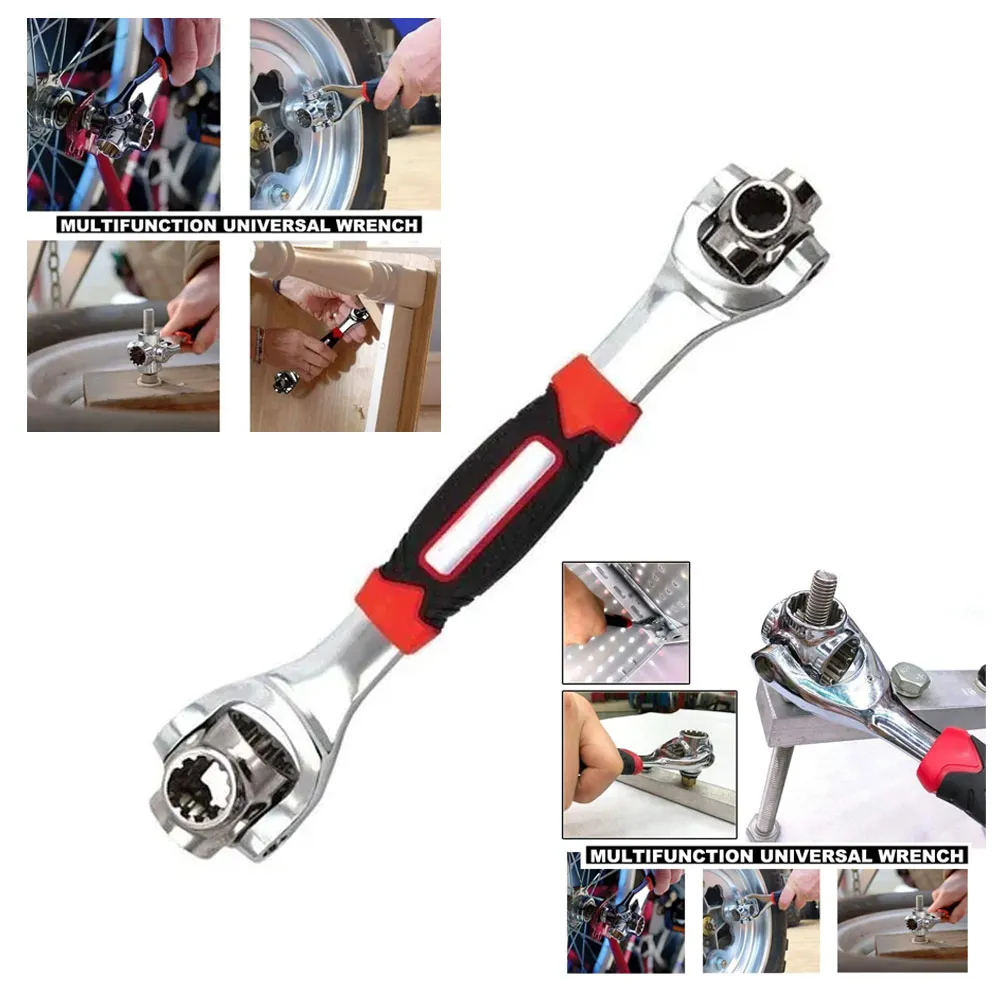 48-in-1 Universal Socket Wrench with 360° Rotating Head for Home and ...