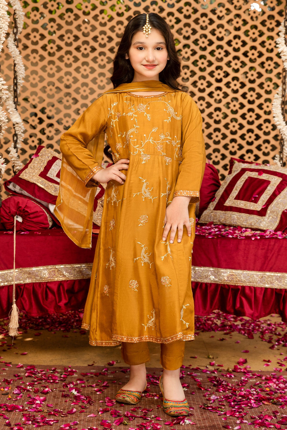 3 PIECE KIDS LUXURY PRET | CH-VS538 | Rafia